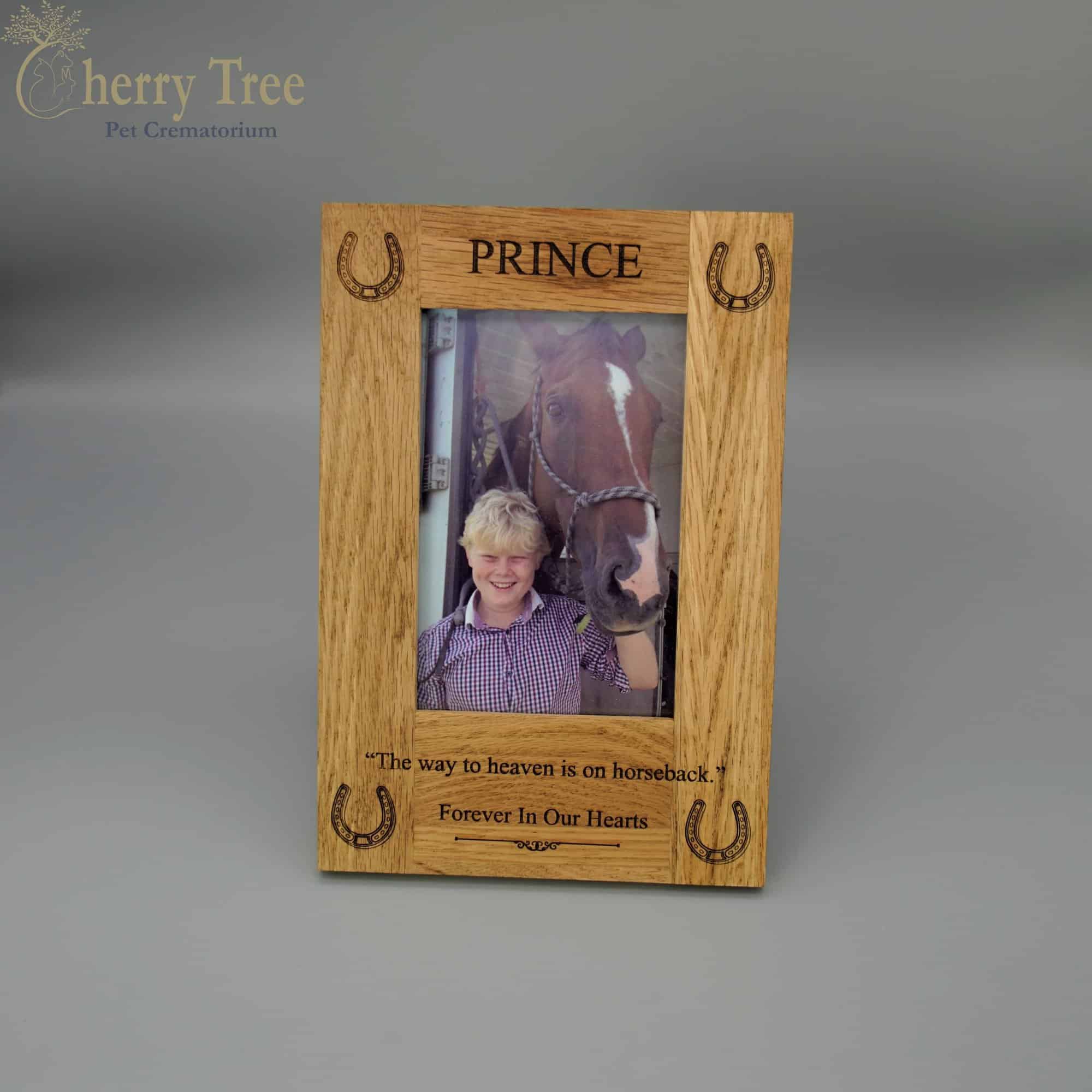 Wooden Frame – Plain (No Ashes) – For Laser Engraving | Cherry Tree